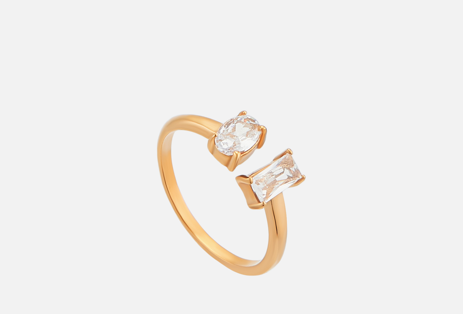 VIAMORE Кольцо Pyno white gold ONESIZE — купить, цена в Москве