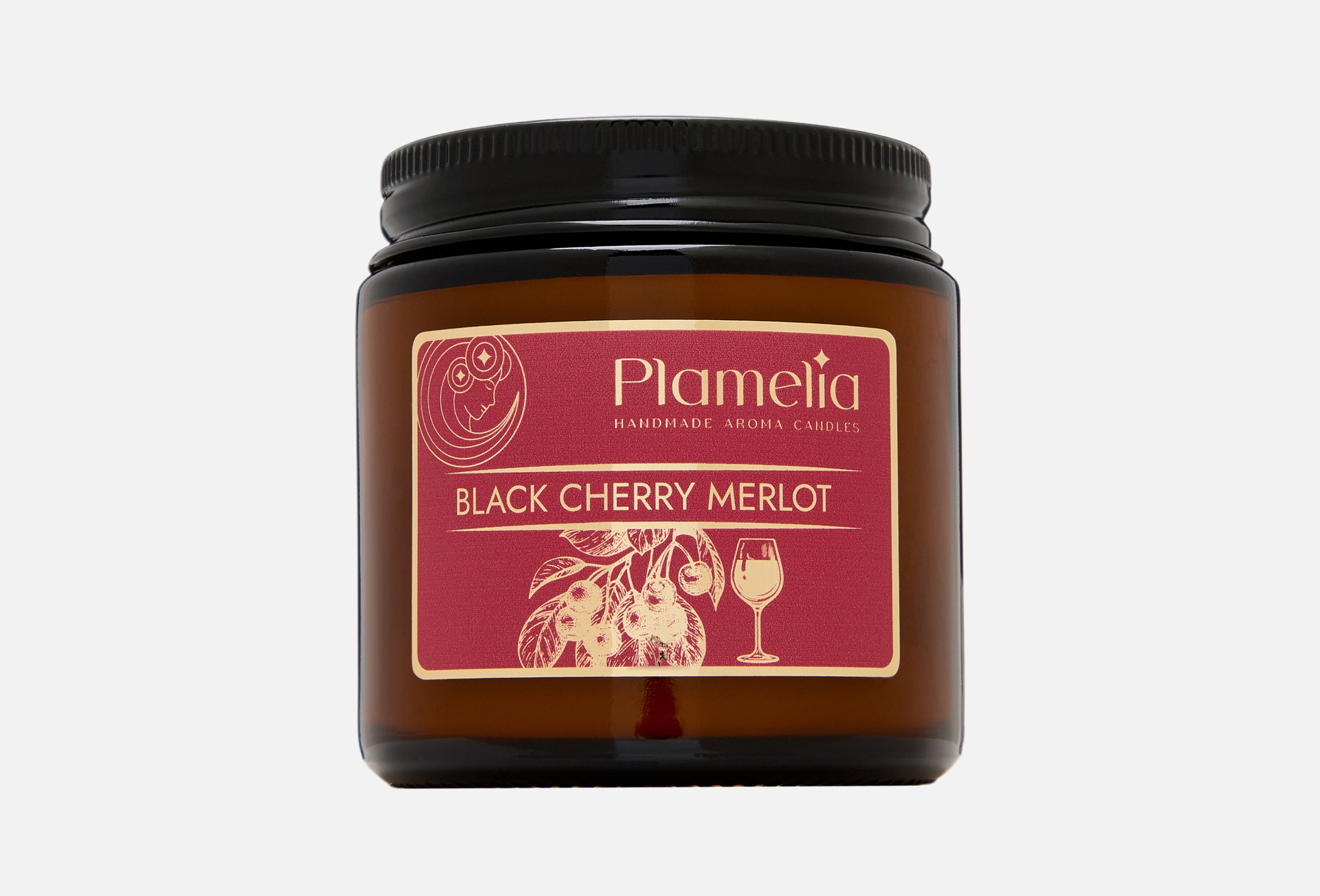 Plamelia Ароматическая свеча Black cherry merlot 120 мл — купить, цена ...