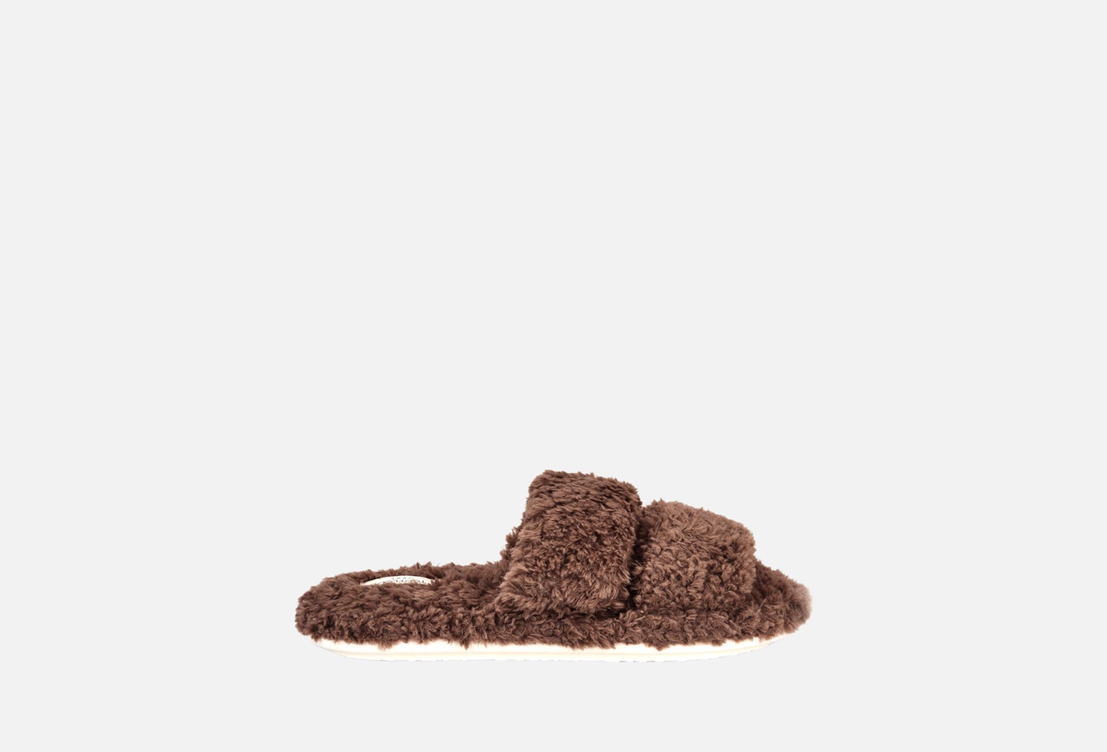 Top Flop Тапочки two stripes Teddy fur taupe 38–39 — купить, цена в Москве