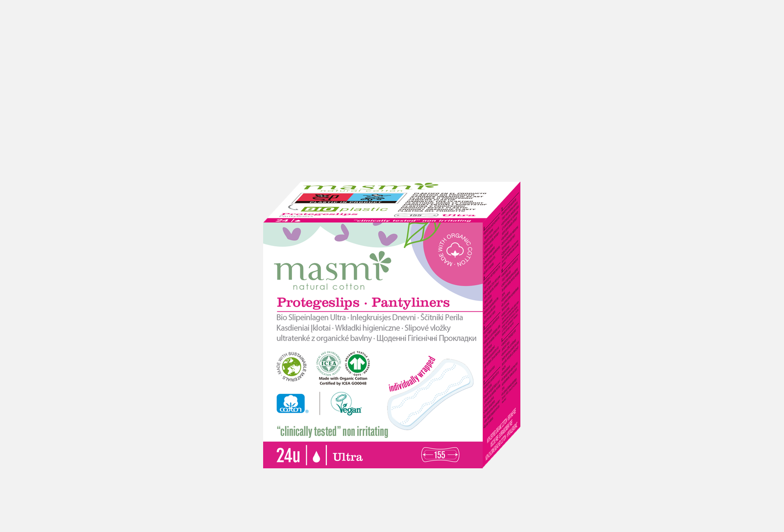 MASMI ежедневные прокладки NATURAL COTTON 24 шт — купить, цена в Москве