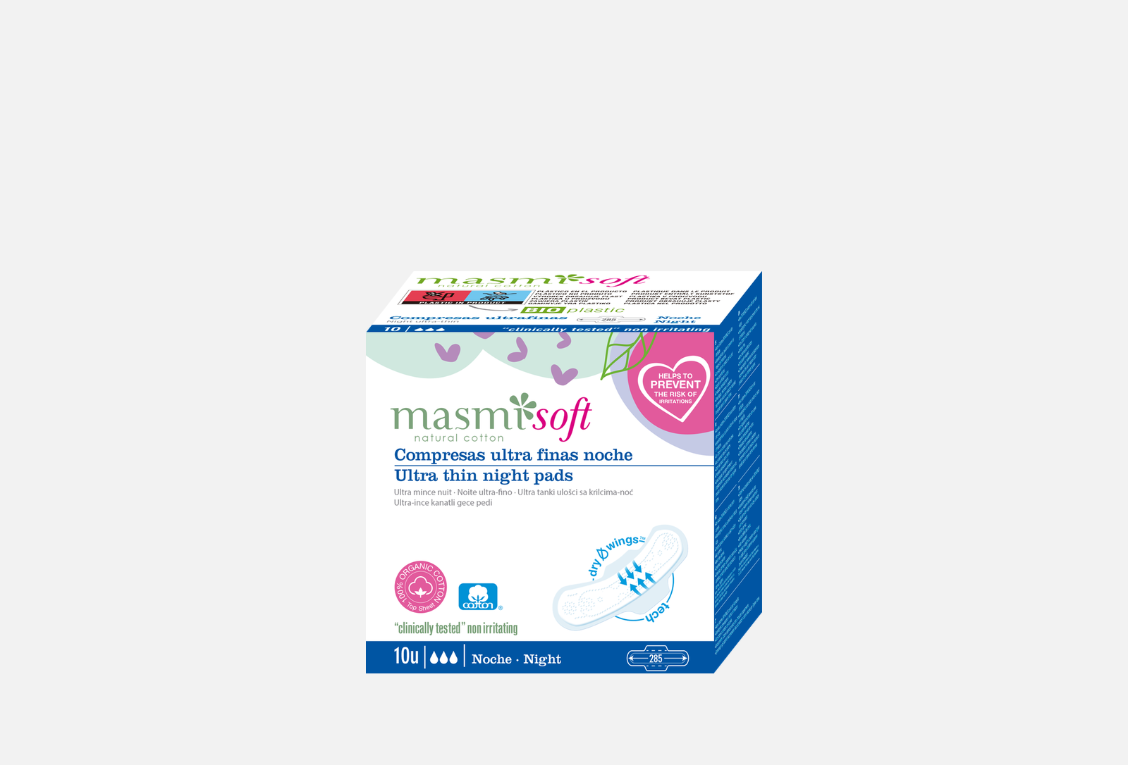 MASMI Прокладки NATURAL COTTON SOFT 10 шт — купить, цена в Москве