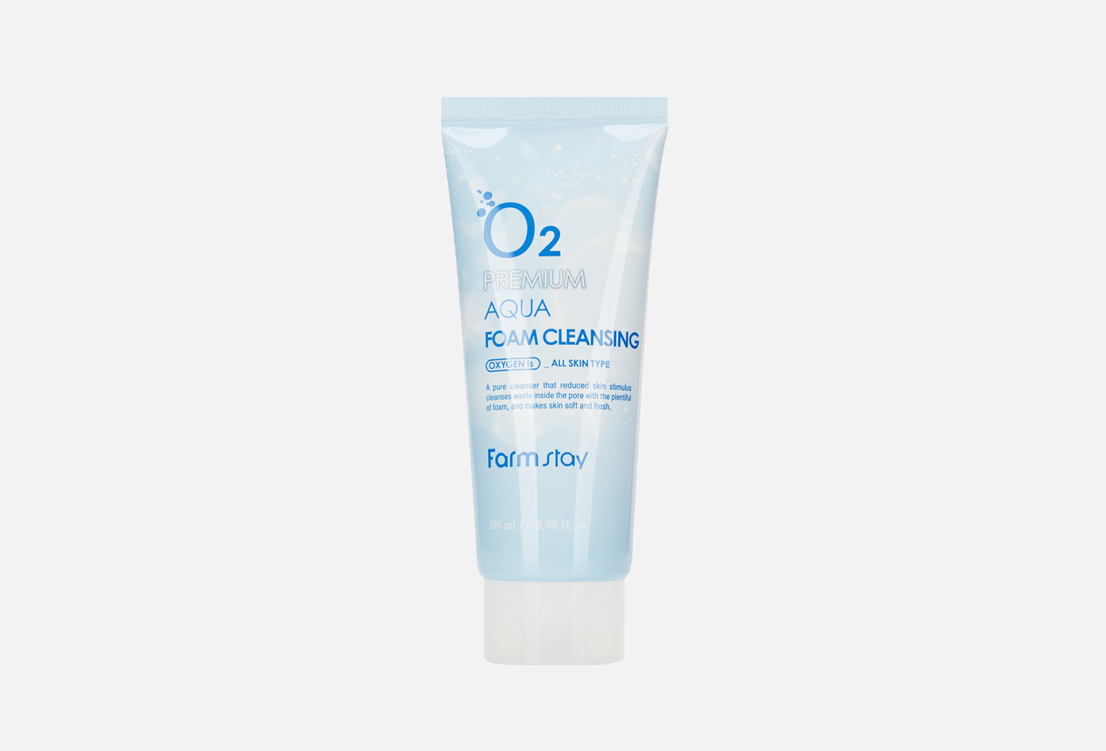 Farm Stay Пенка для умывания O2 PREMIUM AQUA FOAM CLEANSING 100 мл ...